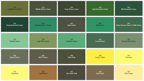 British Standard Colour Chart - Fisher Motor Factors