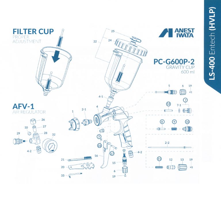 Iwata LS400 Entech Parts and Spares