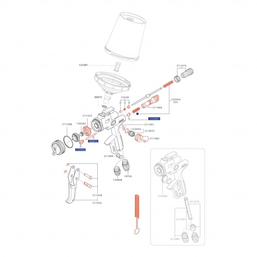SATAjet 5000 B Parts and Spares