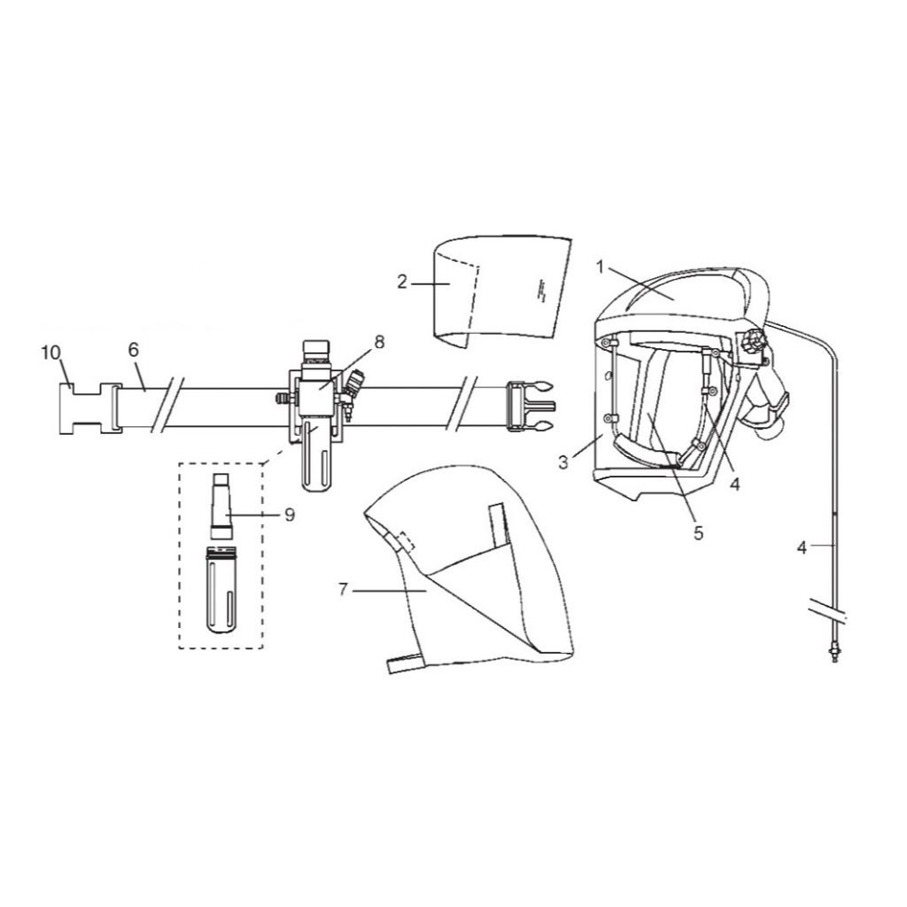 Iwata Air Fed 2020 Mask Parts & Spares