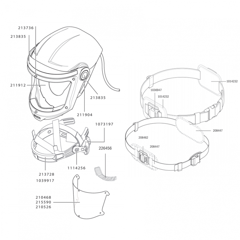 SATA Air Vision 5000 Mask Parts and Spares