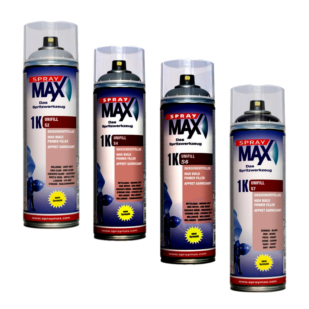 Spraymax 1K Unifill Primer S2 Light greySpraymax 1K Unifill High build ...
